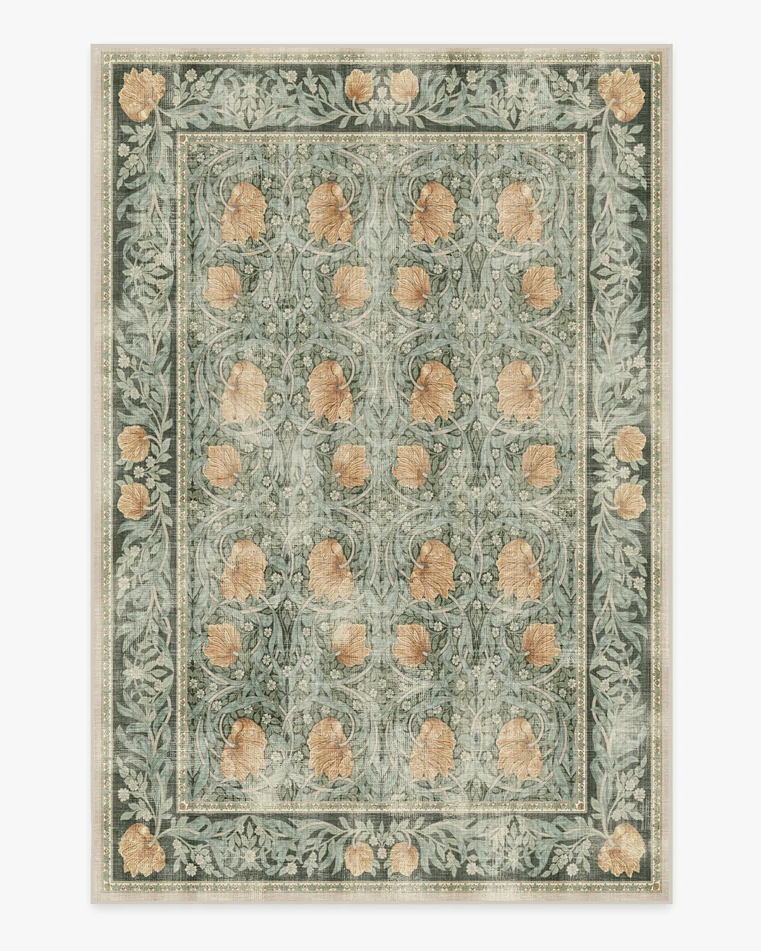 Morris & Co. Pimpernel Jade Rug | Ruggable