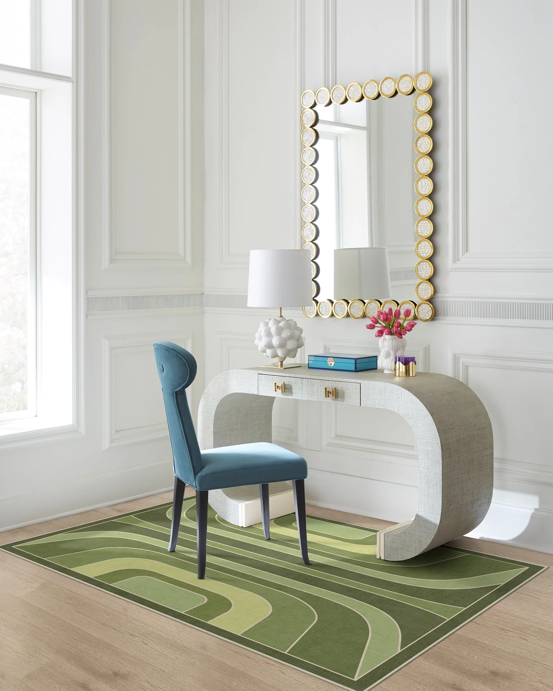 Jonathan Adler Paradox Green Rug | Ruggable