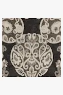 Mickey Damask Charcoal Rug | Ruggable
