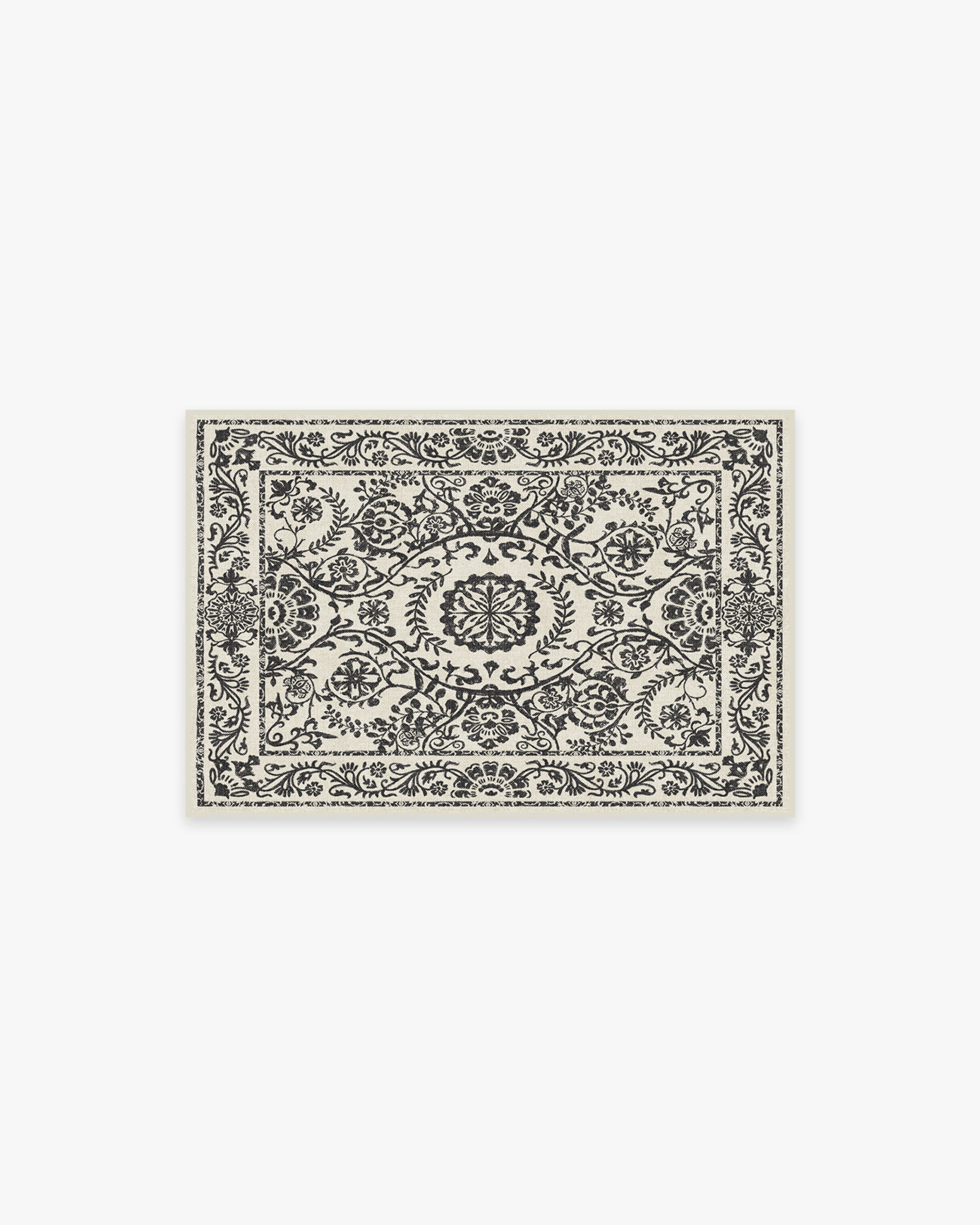 Delphina Black & White Rug | Ruggable