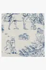 Winter Toile Blue Rug | Ruggable