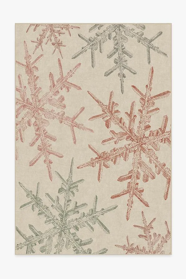 Snowflake Creme Rug | Ruggable