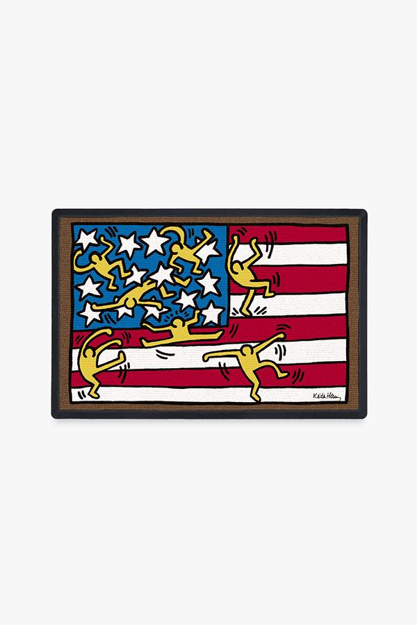 Keith Haring's America Doormat | Ruggable