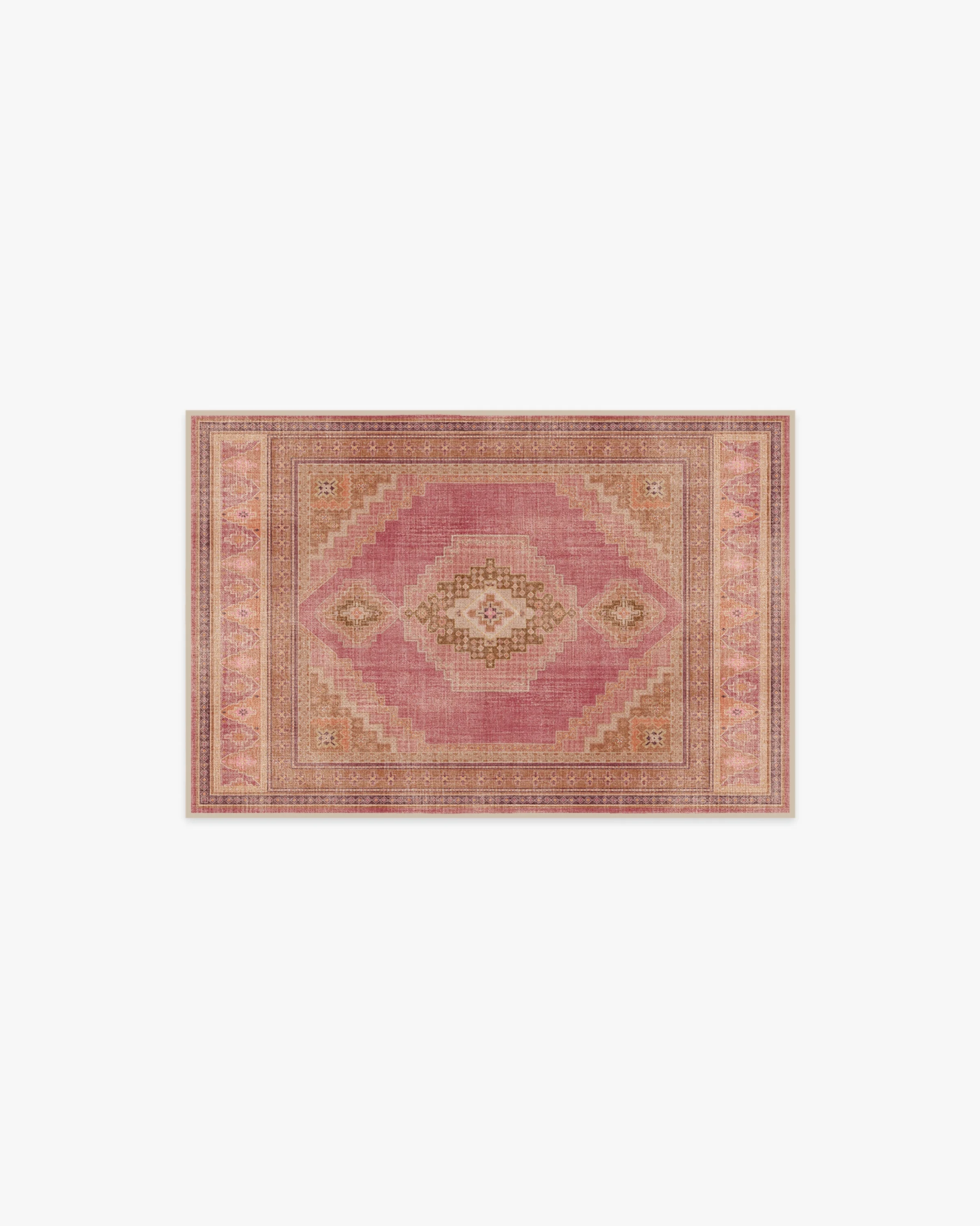 Rayne Pink & Orange Rug | Ruggable