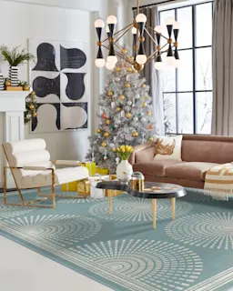 Jonathan Adler Santorini Blue Rug | Ruggable