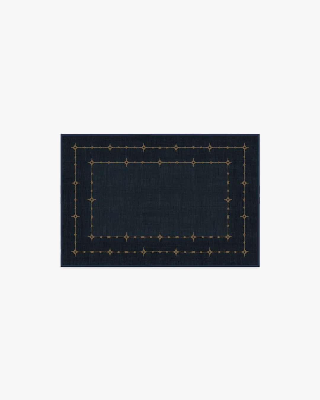 Sparkle Border Dark Navy Rug | Ruggable