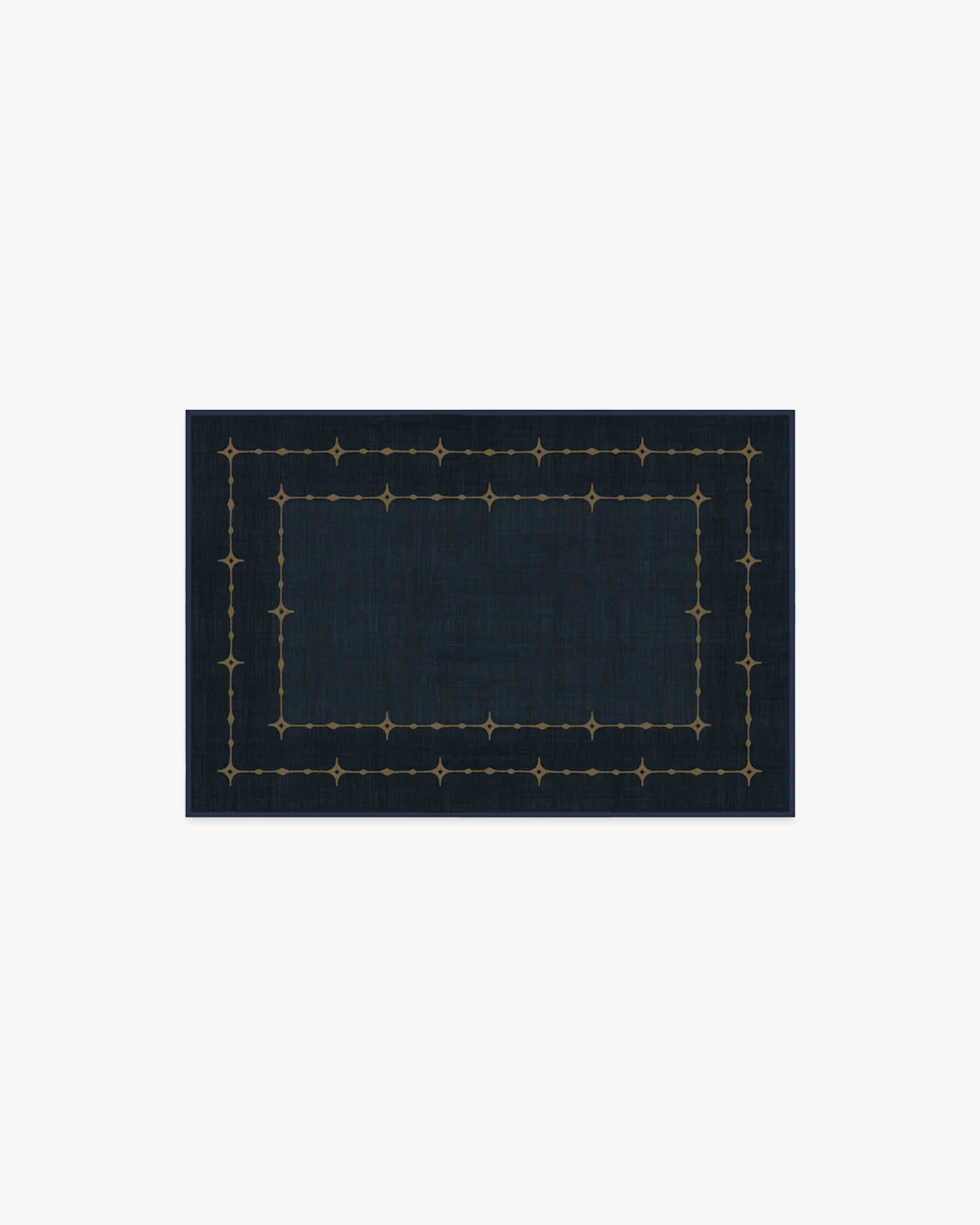 Sparkle Border Dark Navy Rug | Ruggable
