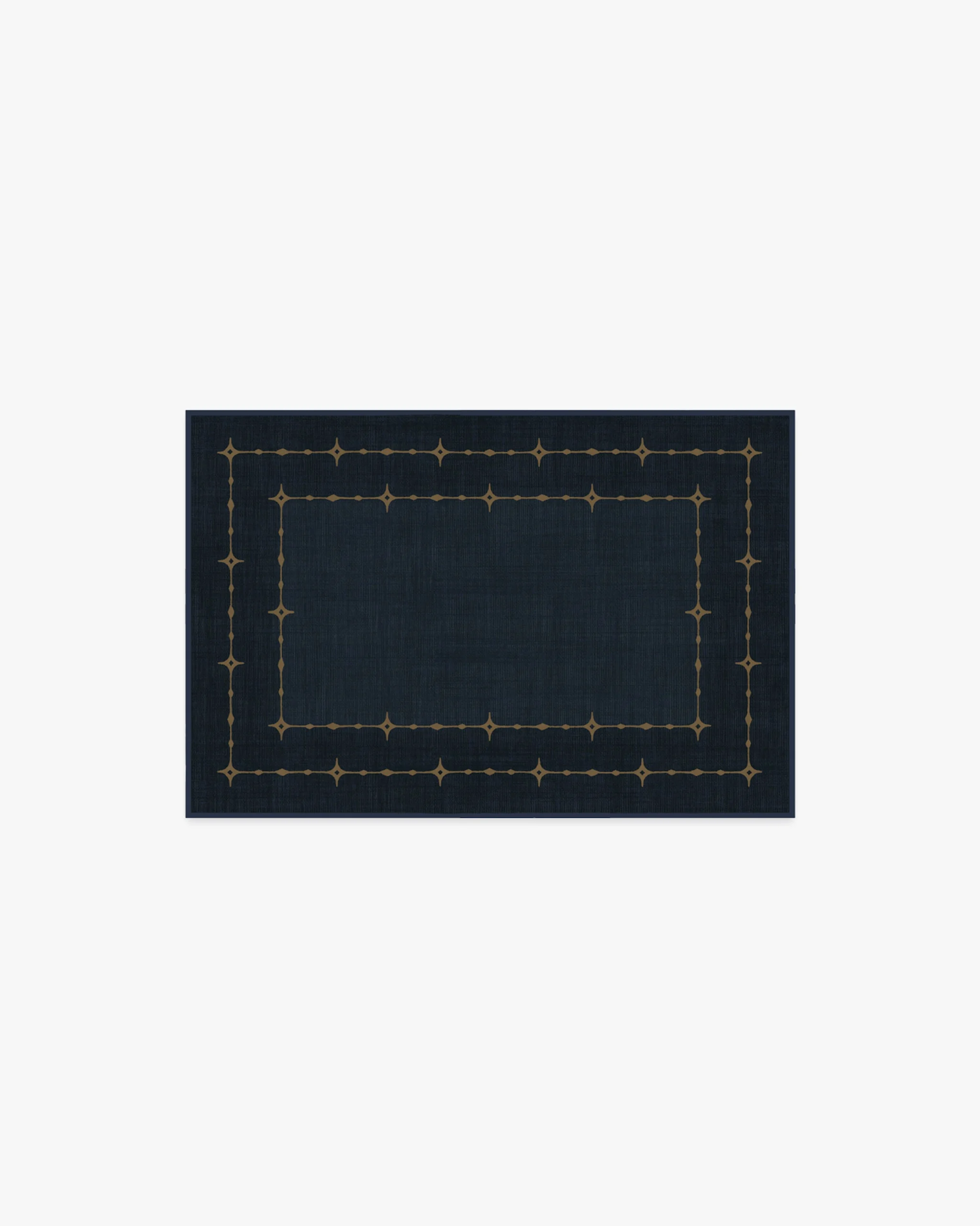 Sparkle Border Dark Navy Rug | Ruggable