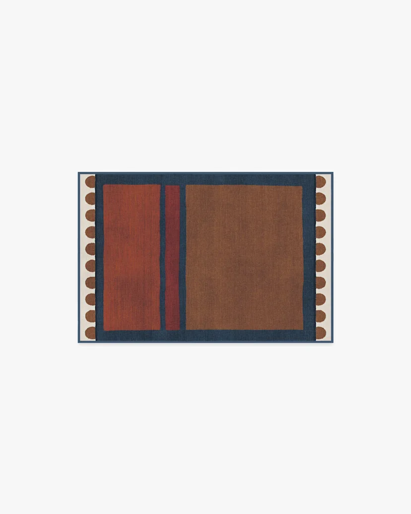 Justina Blakeney Nina Indigo & Rost Teppich | Ruggable