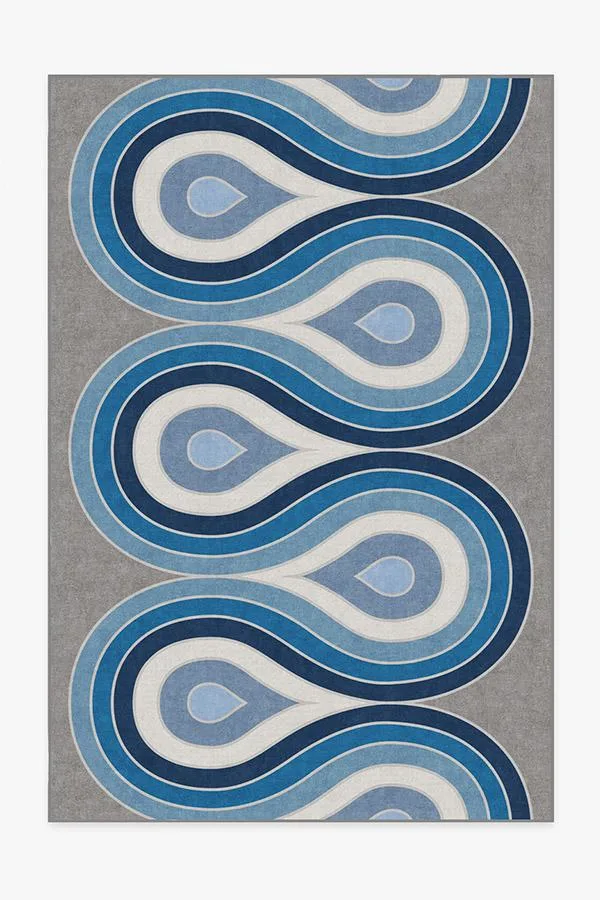 Jonathan Adler Milano Blue Steel Rug | Ruggable