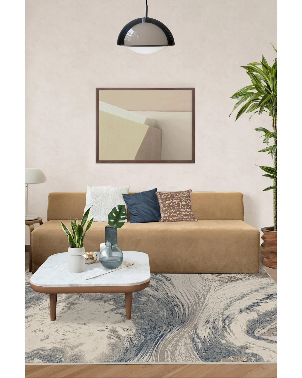 Malaspina Dusk Blue Rug | Ruggable