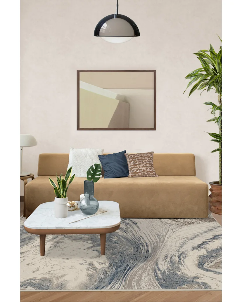 Malaspina Dusk Blue Rug | Ruggable