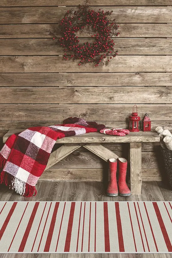 Hudson Stripe Red Rug | Ruggable