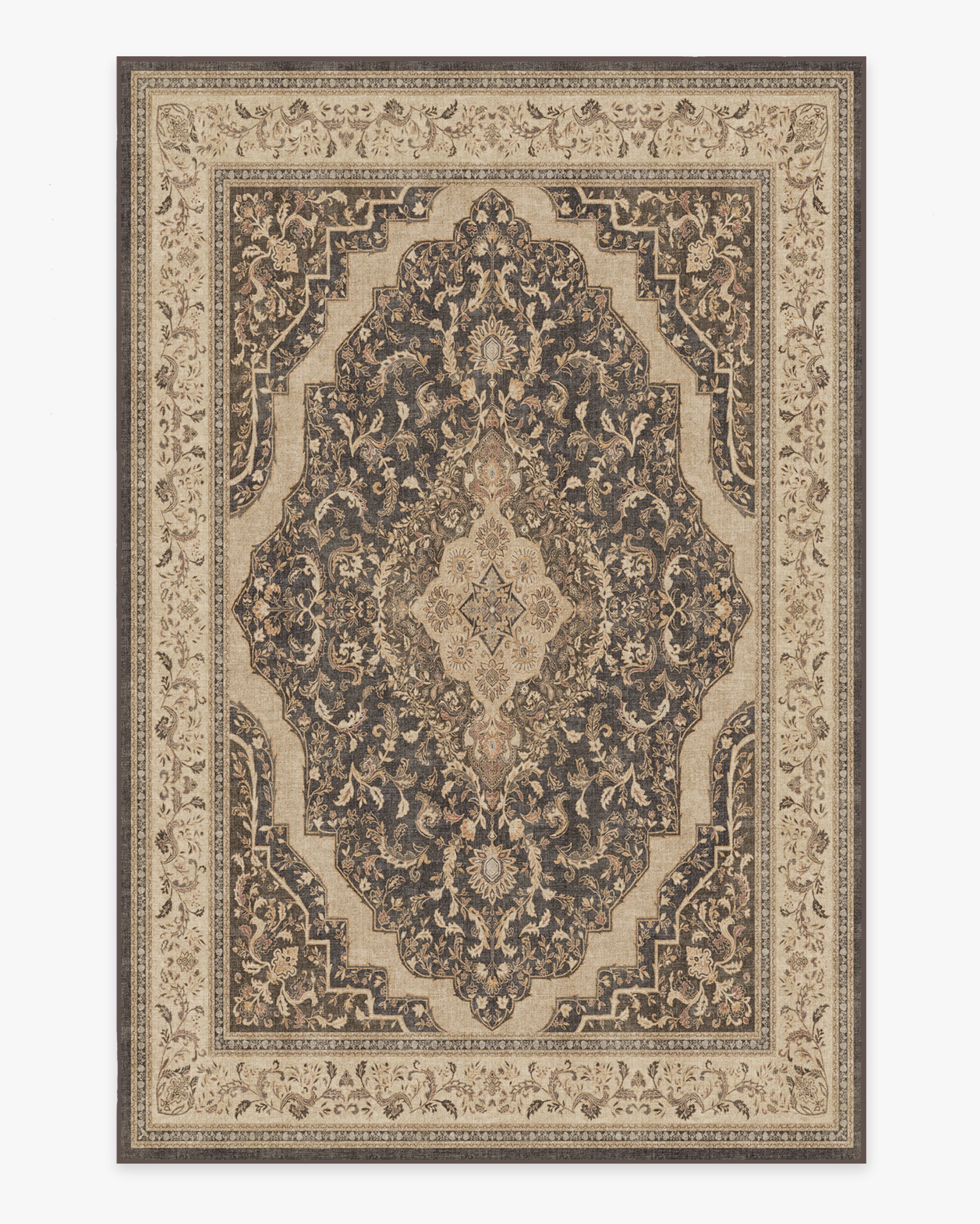 Adeline Dark Wood Rug | Ruggable
