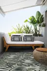 Outdoor Filifera Palm Green Rug | Ruggable
