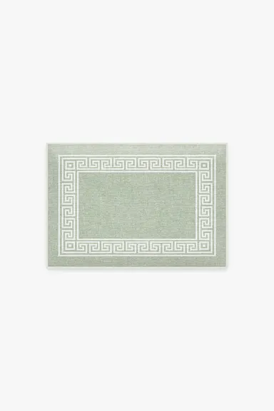 Rhodes Sage Green Bath Mat | Ruggable