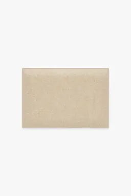 Solid Beige Bath Mat | Ruggable
