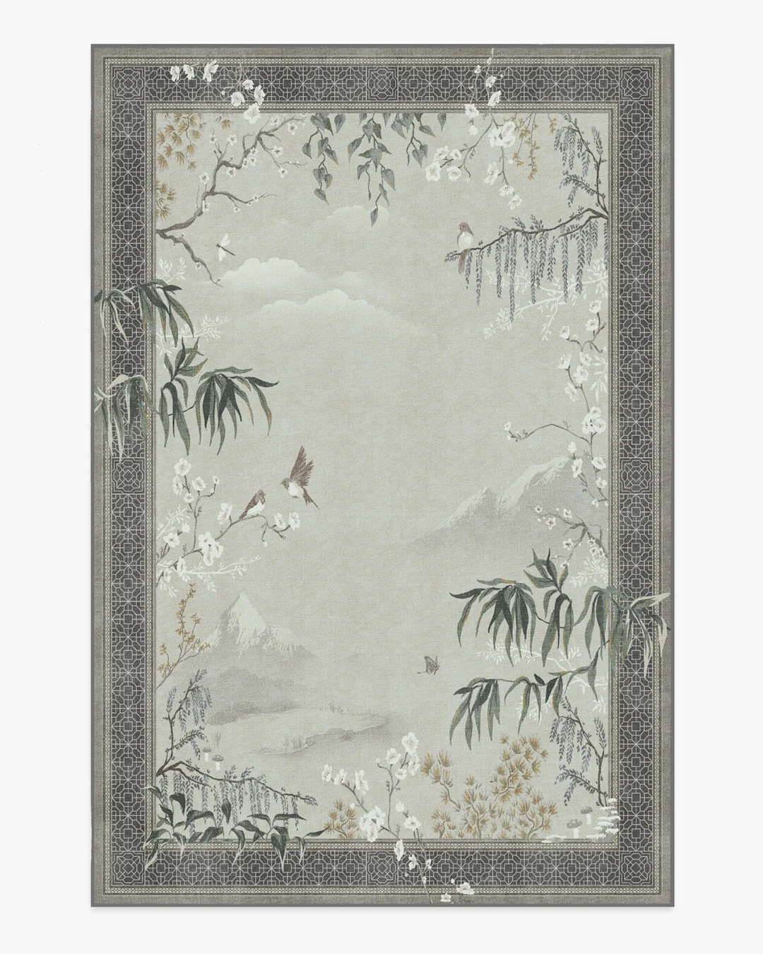 Wren Charcoal & Opal Rug | Ruggable