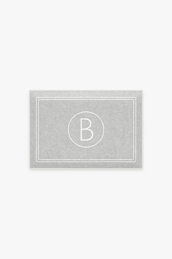Halo Monogram Bath Mat | Ruggable