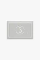 Halo Monogram Bath Mat | Ruggable