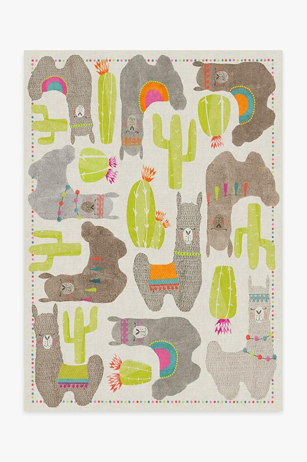 Llama Fun Natural Rug
