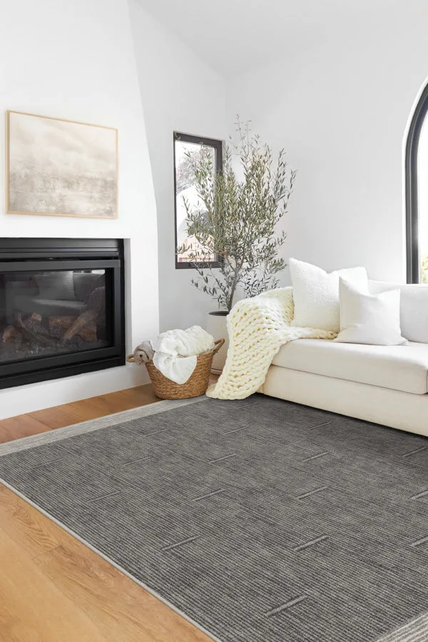 Solvi Charcoal Rug | Ruggable