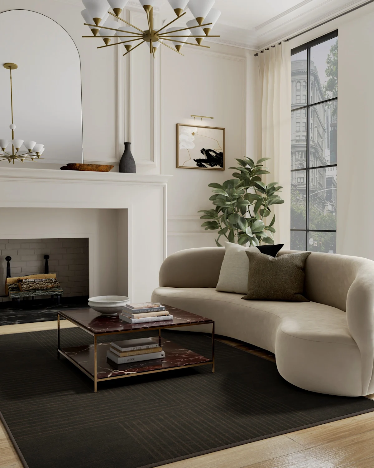 The Hiltons Bel Air Dark Chocolate Rug | Ruggable