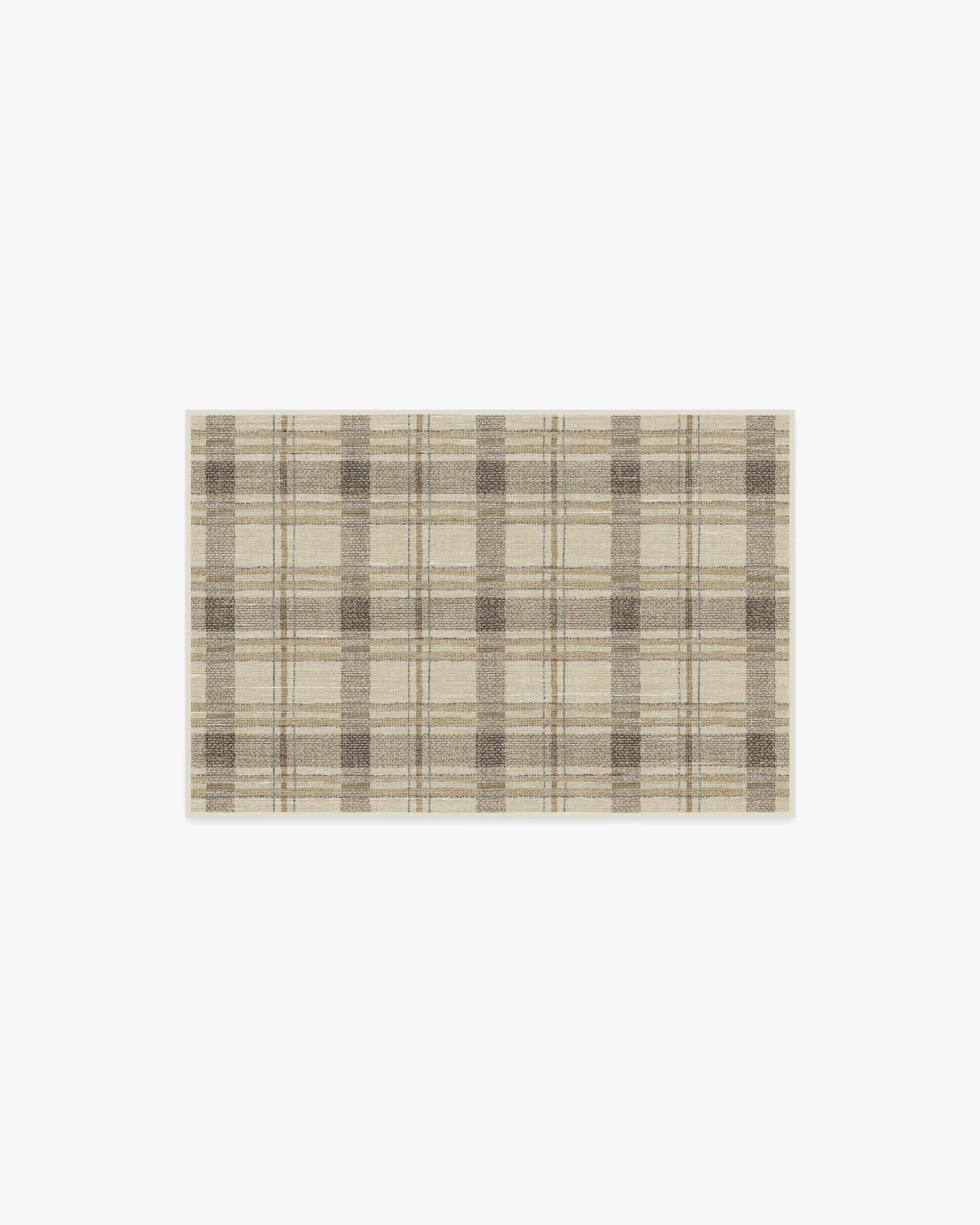 Piper Plaid Neutral Rug | Ruggable