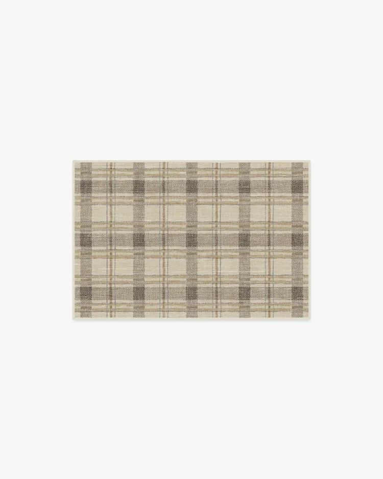 Piper Plaid Neutral Rug | Ruggable