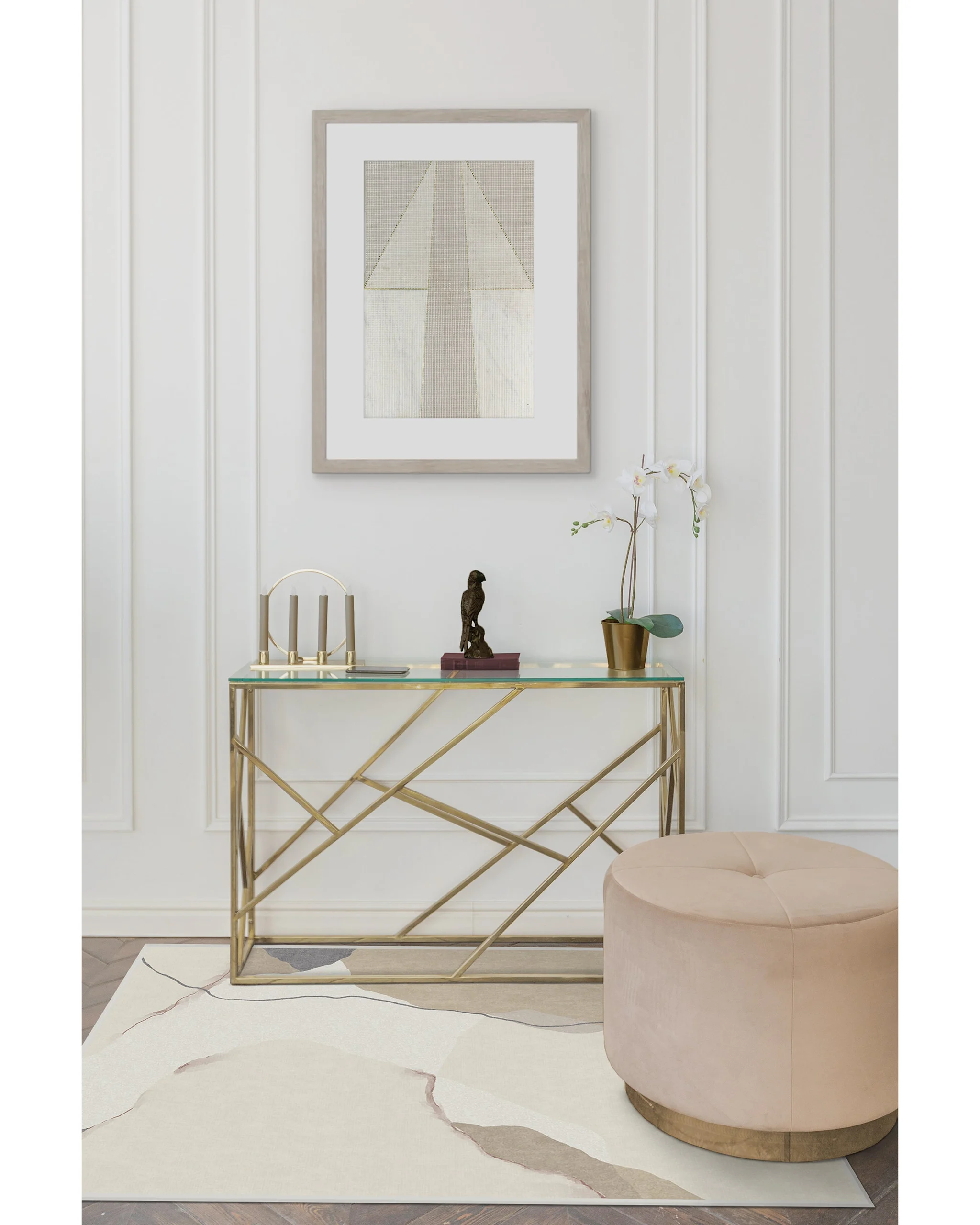 Nina Takesh Loire Ivory Quartz Rug | Ruggable