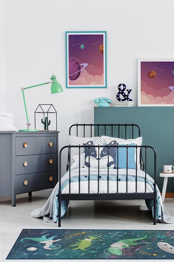 Dinosaurs in Space Rug | Ruggable