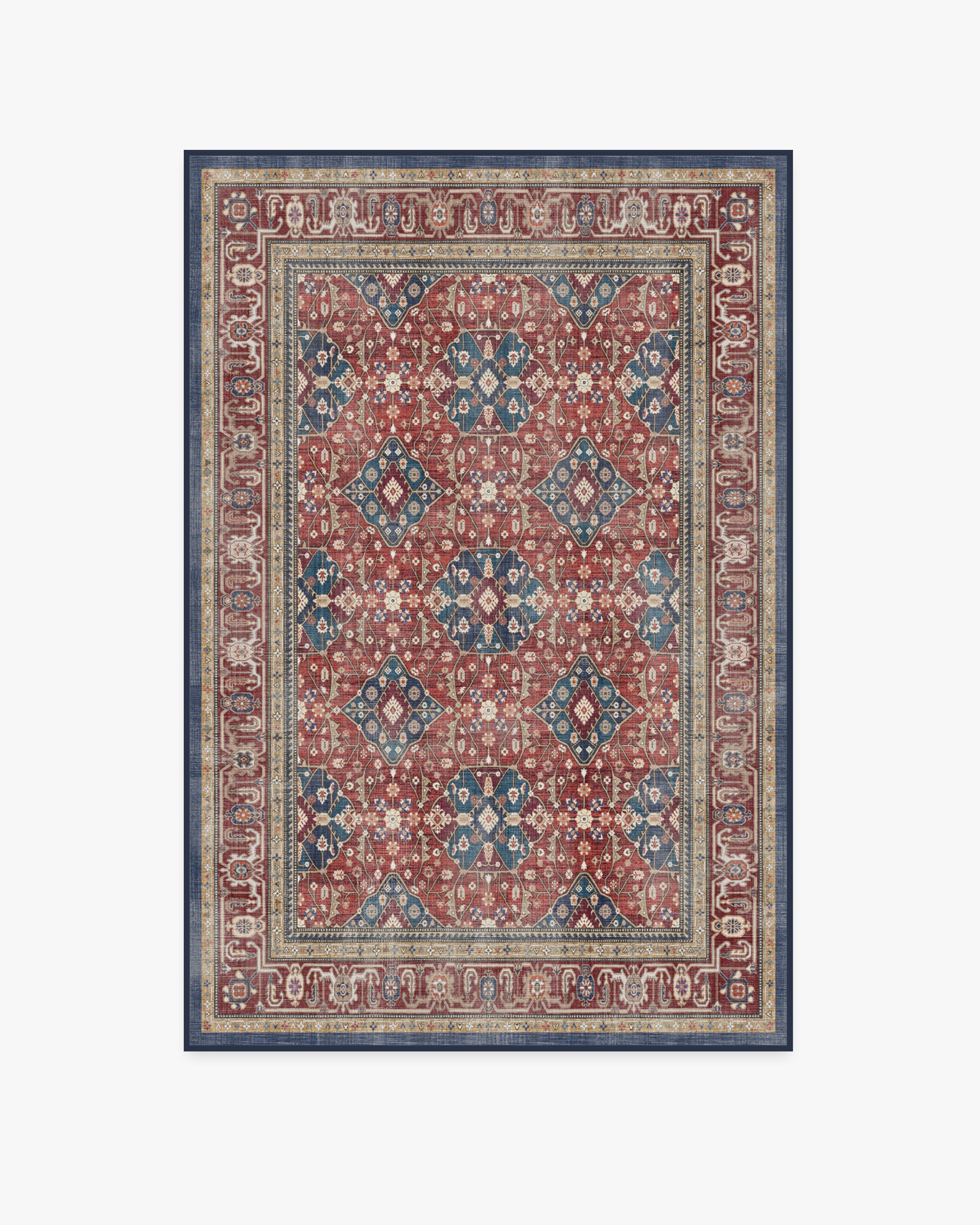 Alessia Royal Red Rug | Ruggable