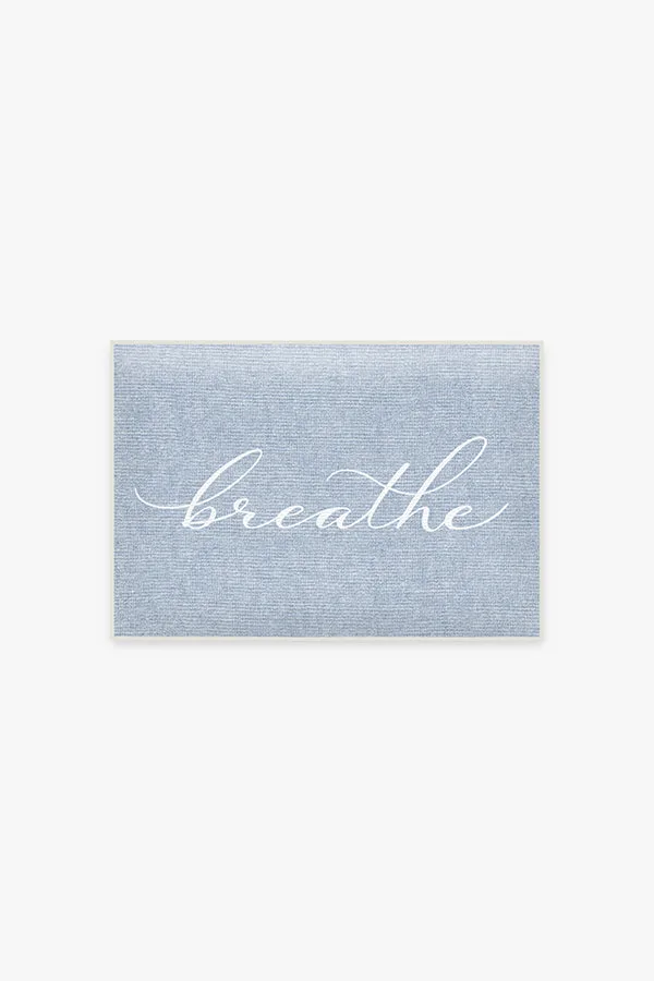 Breathe Light Blue Bath Mat | Ruggable