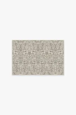 Mickey Damask Stone Rug | Ruggable