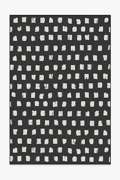 Outdoor Cobblestone Black Rug | Ruggable