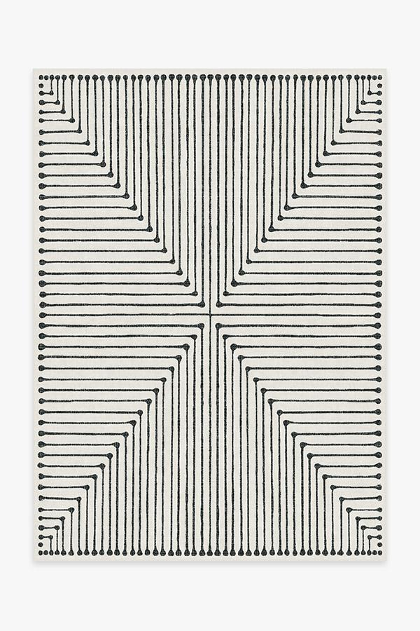Jonathan Adler Inkdrop Black & Ivory Rug | Ruggable
