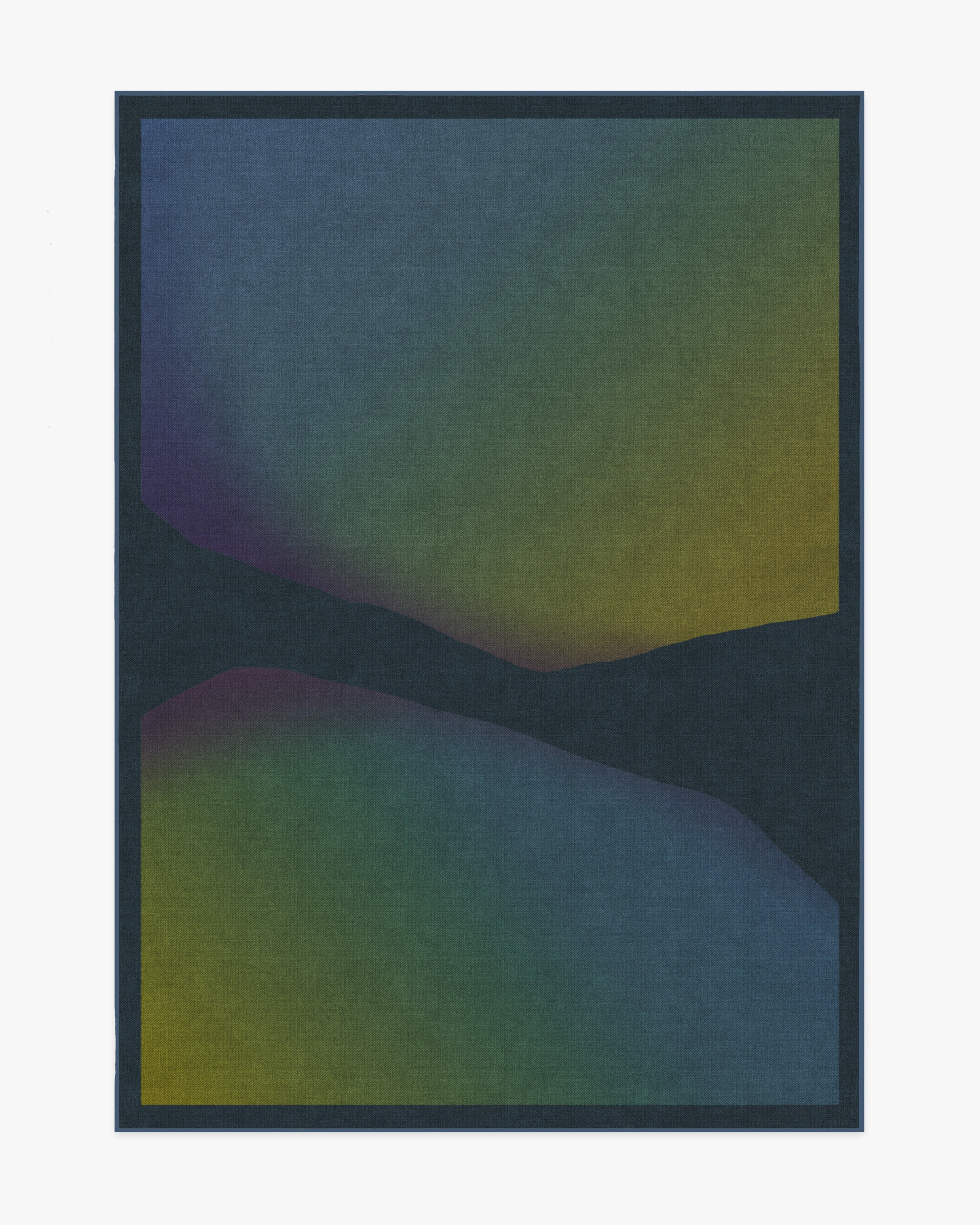 Architectural Digest Dissolve Teal Gradient Tufted Rug | Ruggable