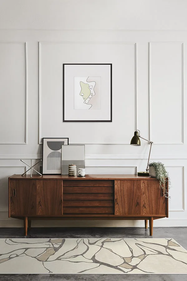 Nina Takesh Aude Creme Rug | Ruggable