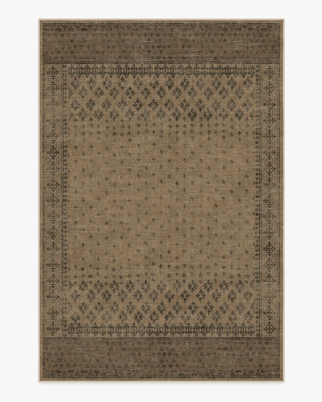 Fernanda Black & Tan Tufted Rug | Ruggable