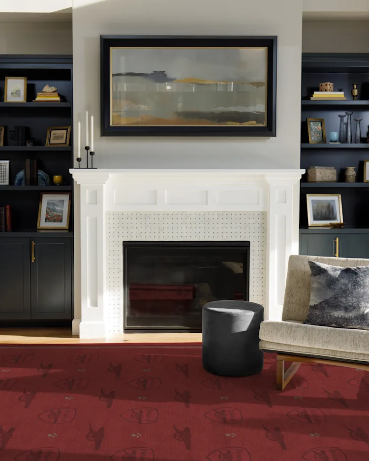 Arsenal Classic Red Tufted Rug | Ruggable