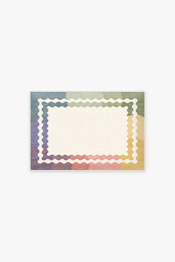 The Home Edit Wavy Rainbow Bath Mat | Ruggable