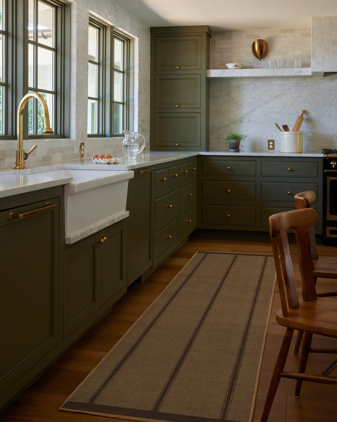 Architectural Digest Harvest Stripe Brown Re-Jute Rug | Ruggable