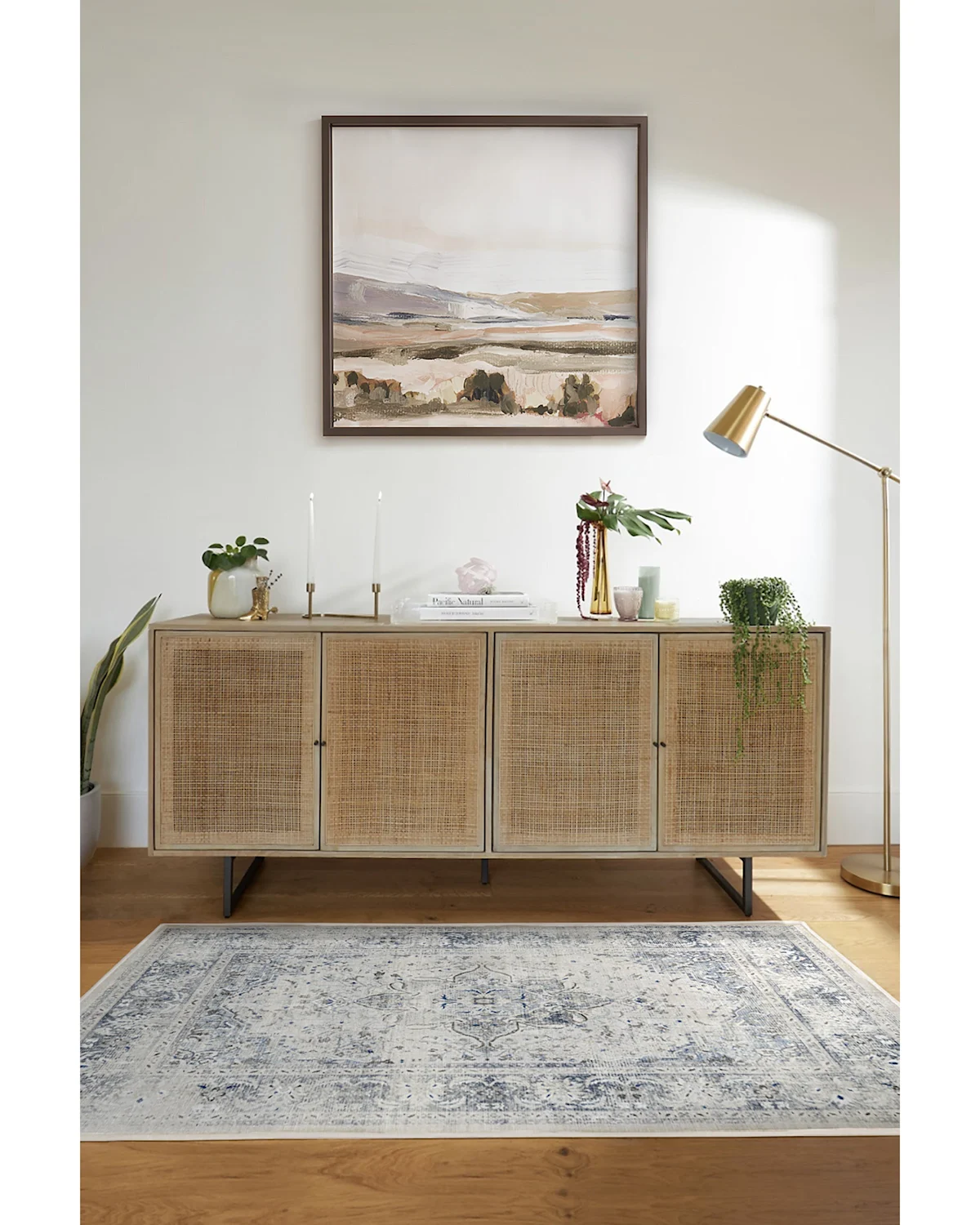 Sarrah Blue Quartz Rug | Ruggable