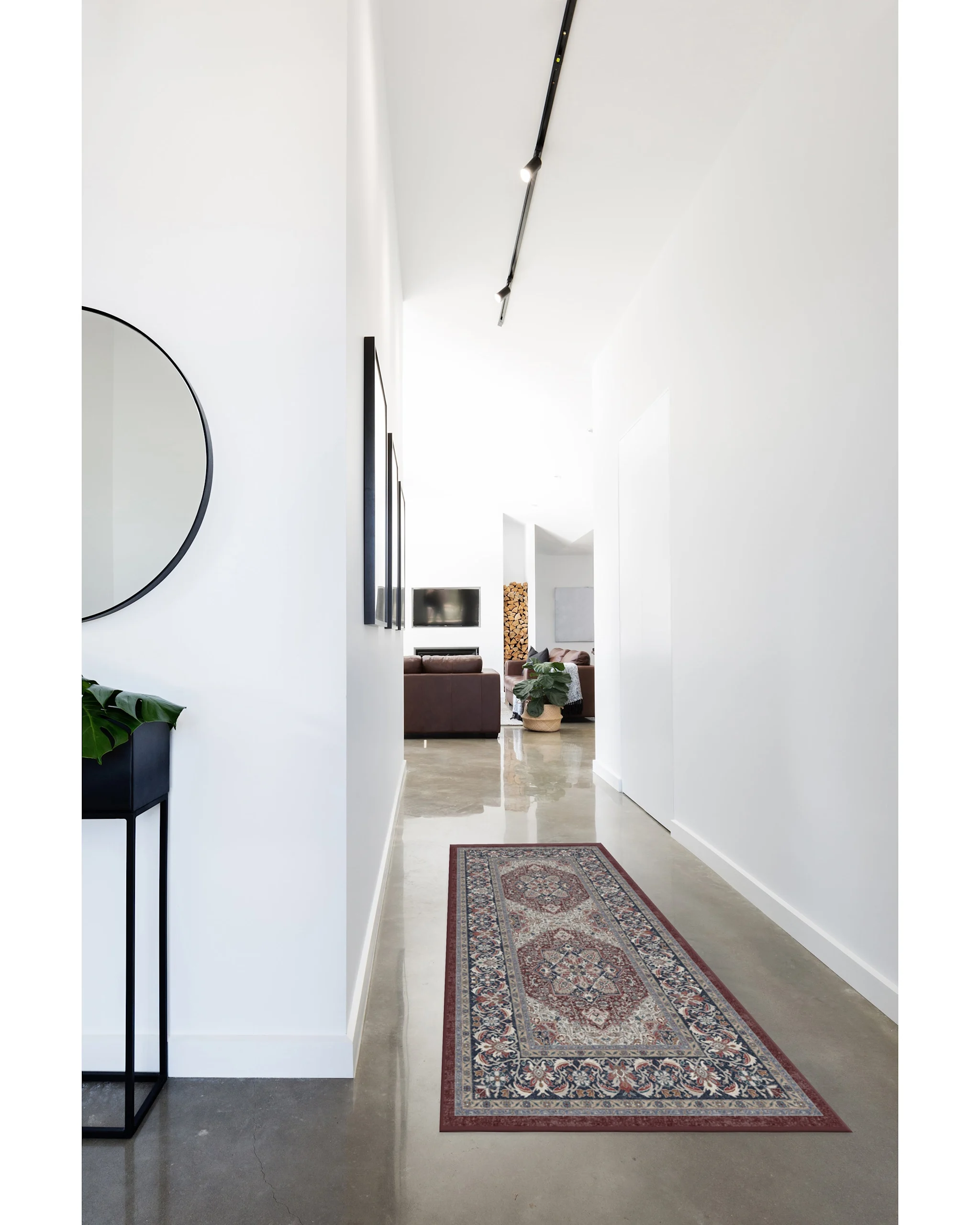 Hendesi Heriz Bordeaux Rug | Ruggable