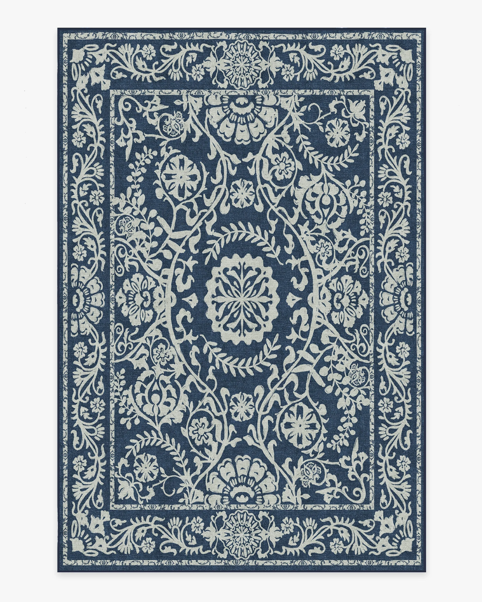 Delphina Navy Blue Rug | Ruggable