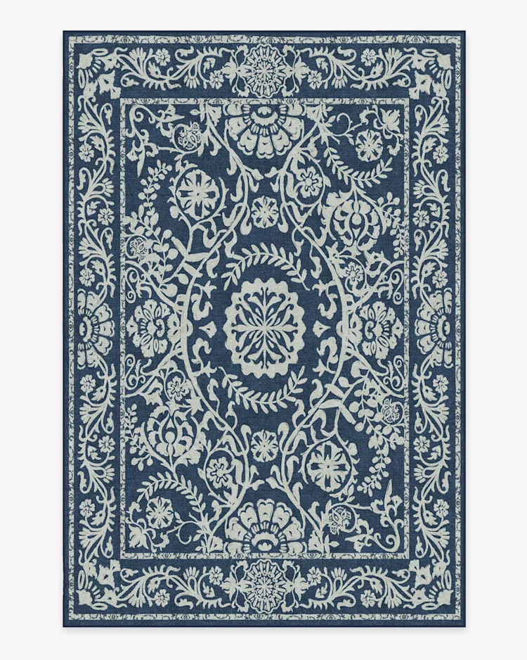Delphina Navy Blue Rug | Ruggable