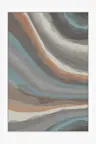 Watercolor Waves Sandstone Rug | Ruggable