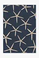 Starfish Navy Rug | Ruggable