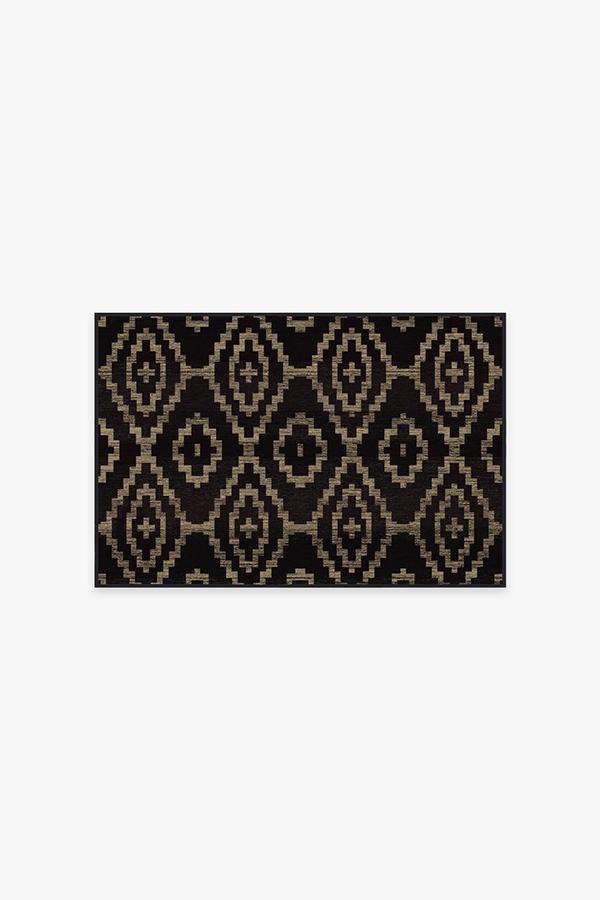 Diamond Trellis Black Tufted Rug | Ruggable
