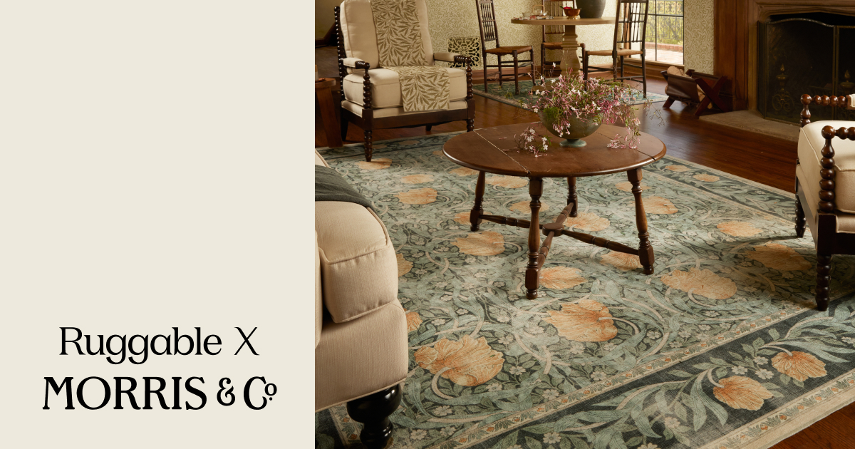 Ruggable x Morris & Co. | Washable Rugs | Ruggable UK